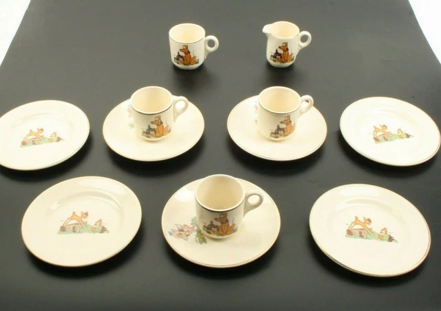 1950’S BESWICK ENGLAND Walt Disney Childs Tea Set Spares Bambi Pluto £ ...