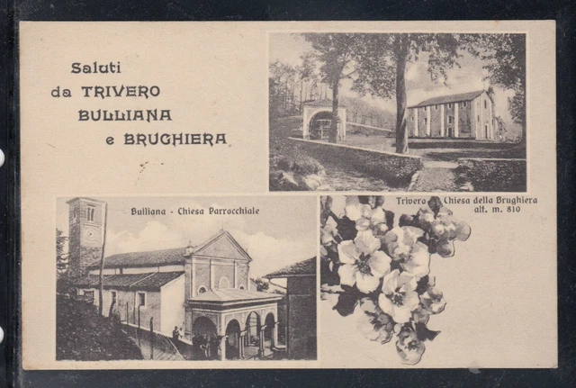 CARTOLINA SALUTI DA Trivero Bulliana e Brughiera VEDUTINE AG1710 EUR 10 ...