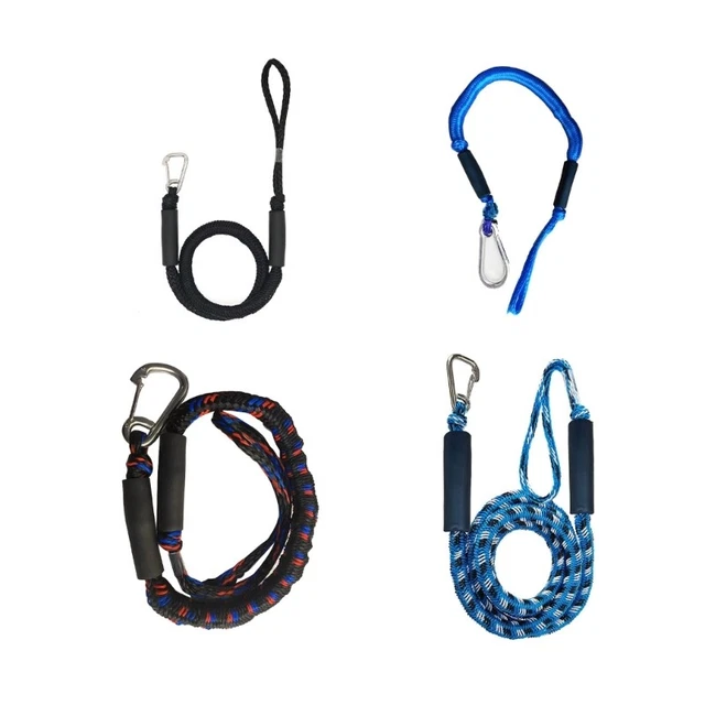 ELASTIC SHOCK ABSORBING Adjustable Marine Mooring Rope Bungee Dock Line ...