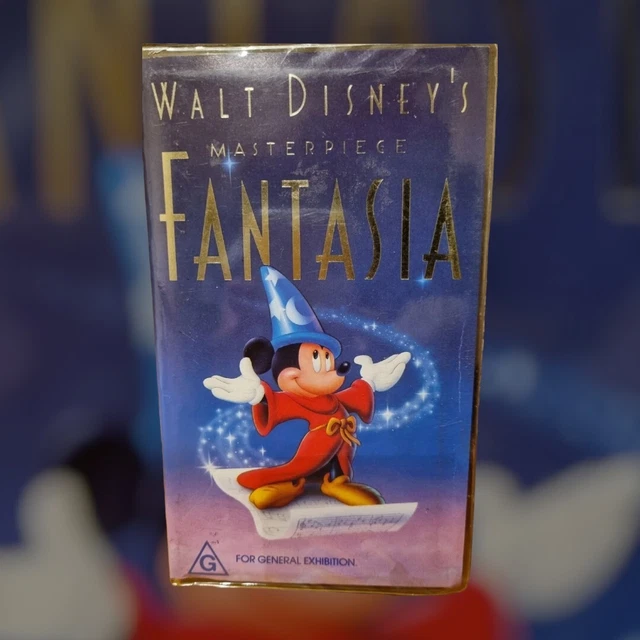 FANTASIA: WALT DISNEY'S Masterpiece (1991, Vintage PAL VHS TAPE) Rated ...