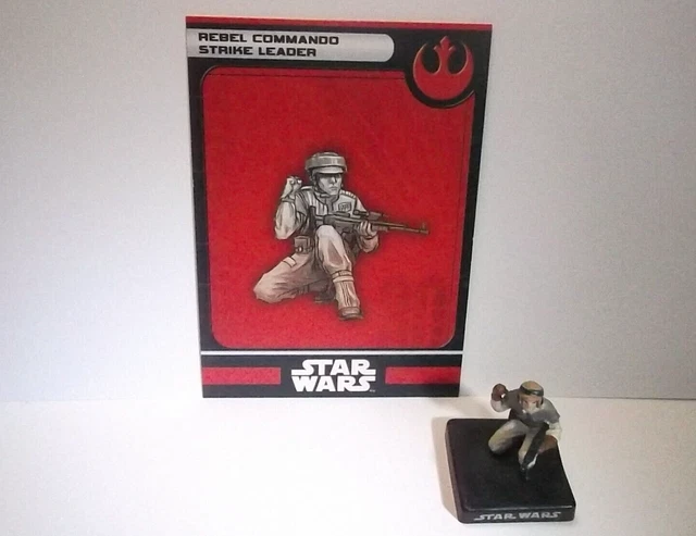 STAR WARS MINIATURES - Rebel Commando Strike Leader 18/60 - A & E - UC ...