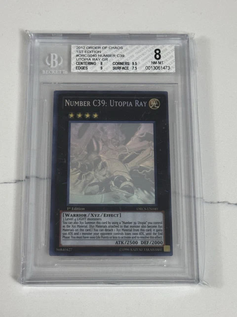 YU-GI-OH! NUMBER C39: Utopia Ray ORCS-EN040 Ghost Rare 1st Edition BGS 8 $350.00 - PicClick CA