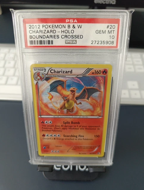 PSA 10 CHARIZARD Holo #20 B&W Boundaries Crossed Pokémon TCG 2012 EUR ...
