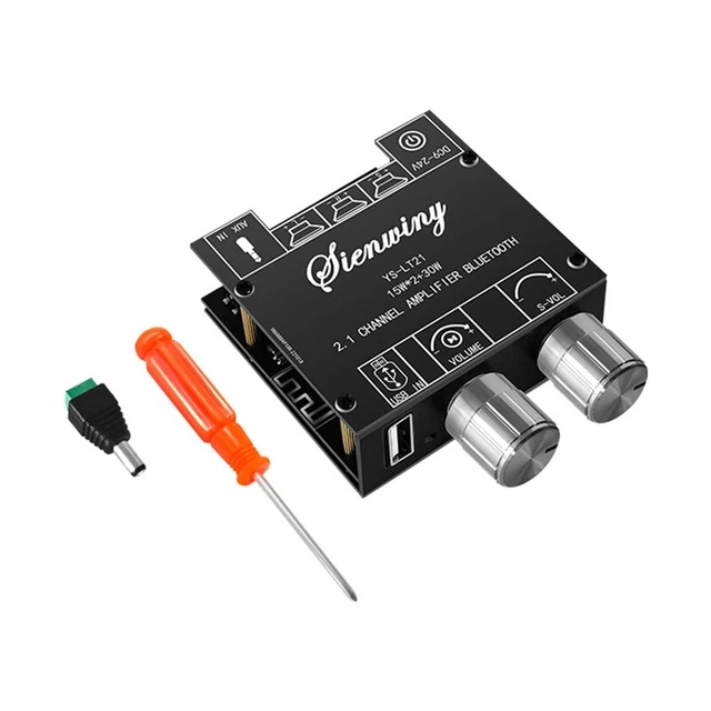 -LT21 CARTE AMPLIFICATEUR Bluetooth 2.1 Canaux 15W+15W+30W avec Bouton ...