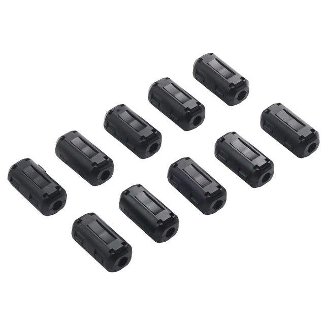 10X TDK 5MM Ferrite Core Noise Suppressor Filter Ring Cable Clip On ...