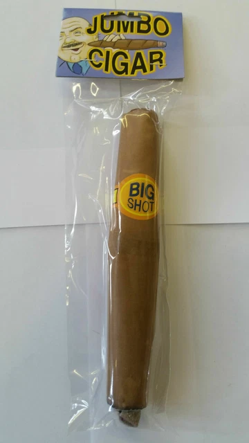 LARGE REALISTIC FAKE Cigar Funny Joke Mens Boys Toy Prank Gag Fancy ...