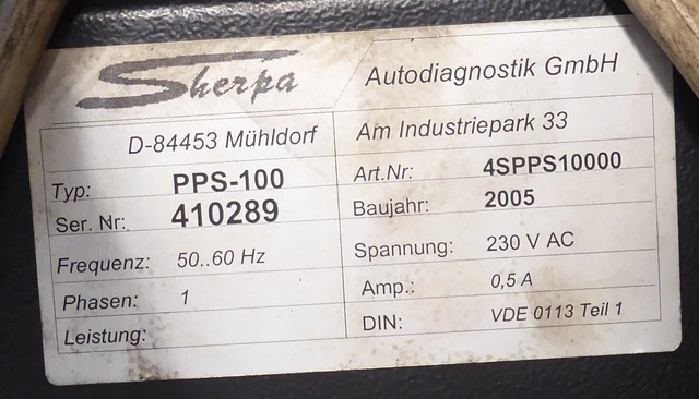 SHERPA PPS-100 BREMSENPRÜFSTAND Plattenprüfstand Anzeigetafel Anzeige ...