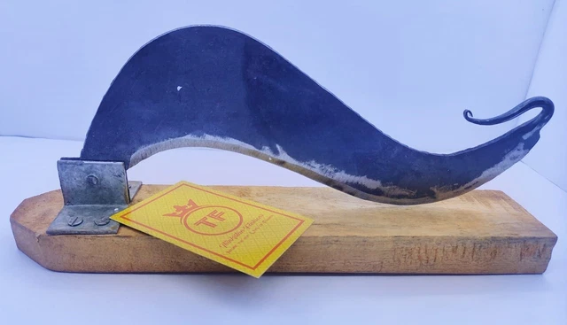 WOODEN VEGETABLE BOTI Fish Cutter Kathi Peeta Indian knife Kitchen ...