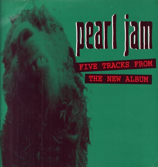 PEARL JAM FIVE Tracks From the New Album 12" vinyl UK Epic 1993 promo ...