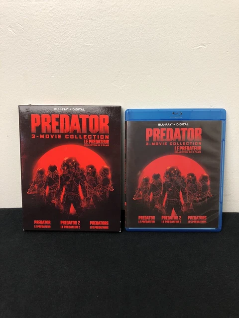PREDATOR: 3-MOVIE COLLECTION Blu-ray DVD Set With Slip Cover $15.00 ...