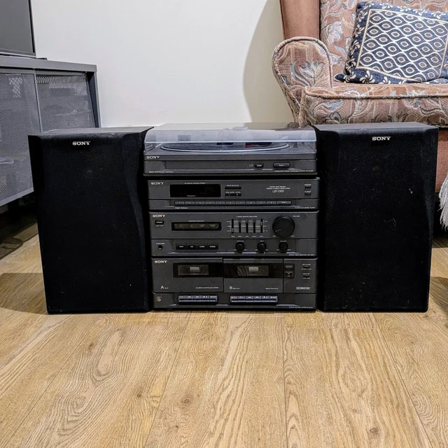 SONY LBT-D105 HIFI Cd Player Tuner Tape Deck 2 Speakers £99.51 ...