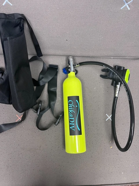 CHIKADIV C400 MINI Scuba Tank Refillable Oxygen Cylinder with 1L ...