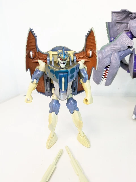 TRANSFORMERS BEAST WARS Figures Megatron T Rex, SilverBolt, CyberShark ...