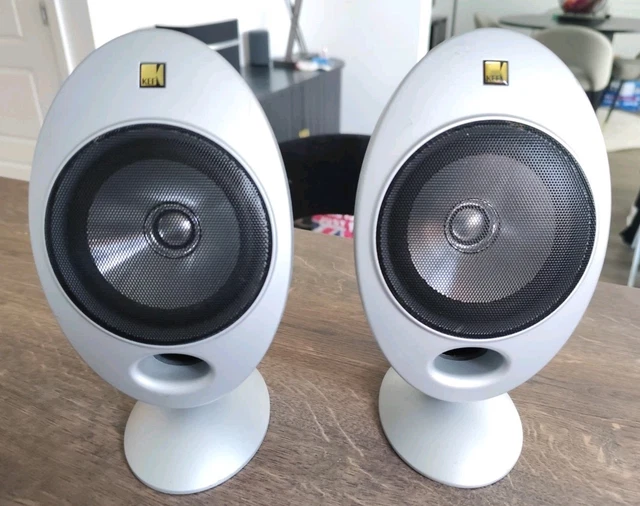 PAIR OF KEF HTS2001 Uni-Q Egg Satellite Speakers. £59.00 - PicClick UK