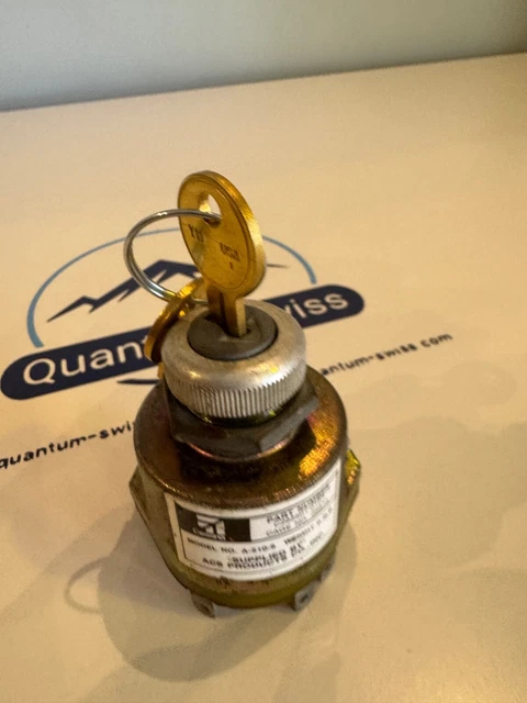 TESTED CESSNA ACS Ignition Switch & 2 x Key, P/N: C292501-0107 / A-510 ...