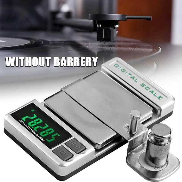 TURNTABLE RECORD PLAYER Precision Digital Stylus Needle Pressure Scale ...