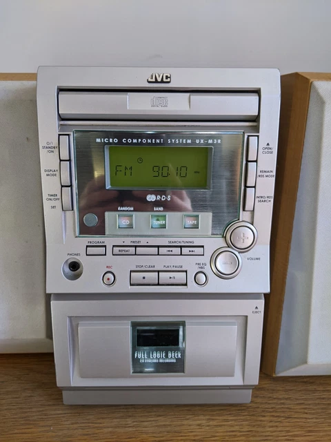 JVC UX-M3R MICRO Hi Fi System (RADIO/CD/CASSETTE) With Remote Control ...