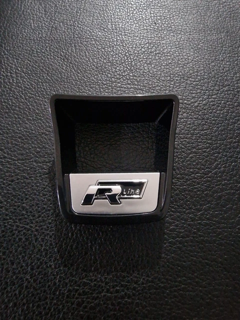 VW GOLF MK7 CADDY MK4 POLO TIGUAN R line BADGE STEERING WHEEL INSERT £ ...