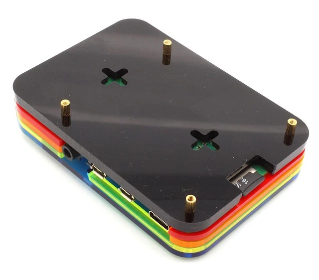 SLIM ACRYL GEHÄUSE Case für Raspberry Pi 4, stackable, rainbow bunt EUR 4,43 - PicClick DE