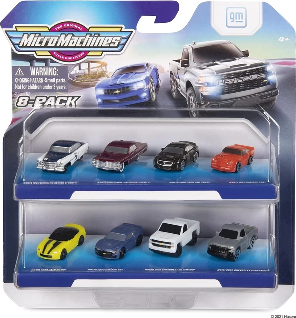 PACK DE 8 Micro Machines GM Cadillac Camaro Chevrolet 2021 MMW0256 ...