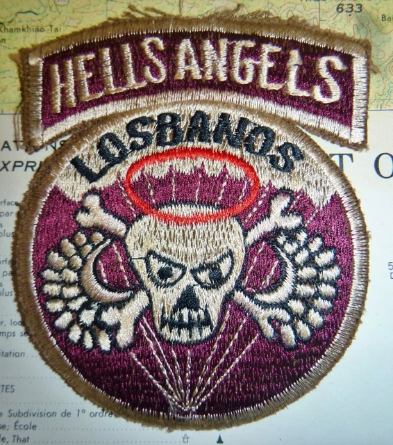 ORIGINAL HELLS ANGELS Patch - Deaths Head - 503rd AIRBORNE - Vietnam ...