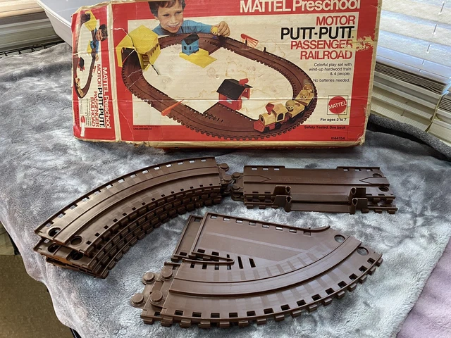 MATTEL MOTOR PUTT Putt Railroad Train Track 8pcs Vintage Toys 1972 ...
