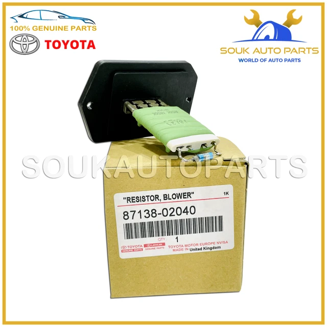 87138-02040 GENUINE TOYOTA RESISTOR, BLOWER 8713802040 OEM £18.00 ...