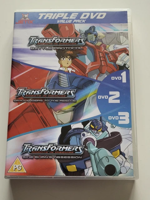 DVD TRANSFORMERS JETIX Triple Pack Protocol Spychangers To The Rescue ...