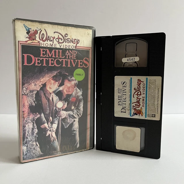 RARE WALT DISNEY "Emil And The Detectives" VHS Home Video White ...