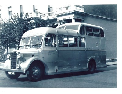 1950S BEA COMMER Commando ' Coach and a half ' repro press photo 30x21 ...