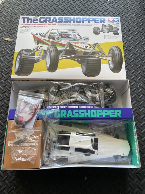 TAMIYA GRASSHOPPER RADIO controlled kit car 1/10th scale; R/C kit £70. ...