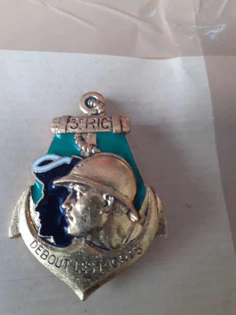 UN INSIGNE MILITAIRE TDM " 3° RIC Régiment d'Infanterie Colonial " H 398. EUR 8,00 - PicClick FR