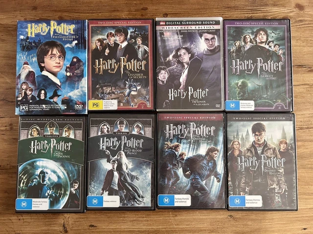 HARRY POTTER DVD 13 Disc 8 Film Collection complete set and extra discs ...