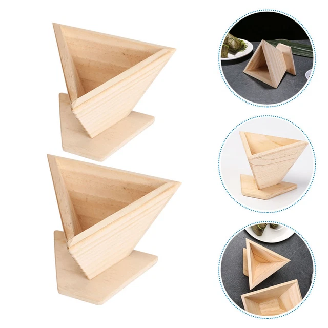 2 PCS TRIANGLE Rice Ball Mold Eight-treasure Porridge Baking Mold/cake ...