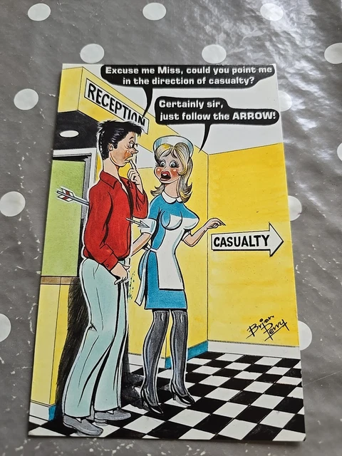 VINTAGE SAUCY SEASIDE Comic Postcard Bamforth Black Triangle No 2030 ...