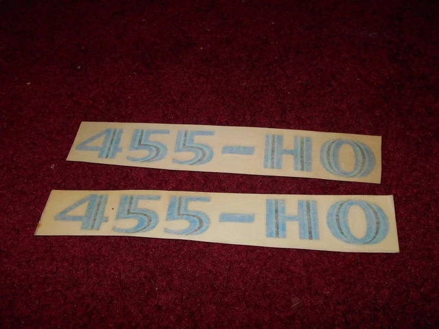 1975 PONTIAC FIREBIRD Trans-Am 455 Ho Hood Scoop Decals Set Pair - Blue ...