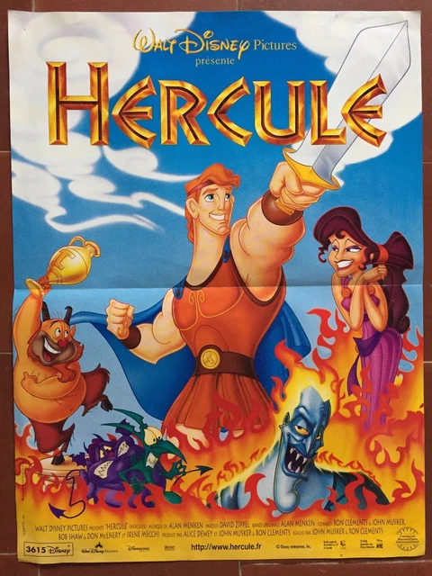 AFFICHE HERCULE RON Clements JOHN MUSKER Walt Disney 40x60cm EUR 10,00 ...