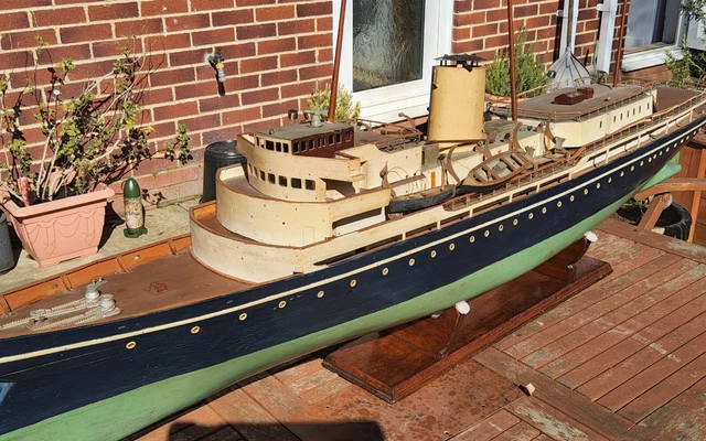 LIVE STEAM MODEL boat,HMY Britannia stuart turner steam engine £599.00 ...