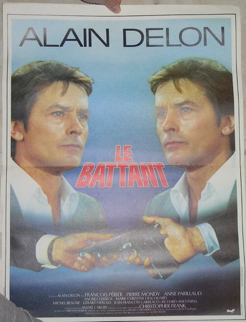 ALAIN DELON AFFICHETTE LE BATTANT Original 40x60 environ EUR 45,00 ...