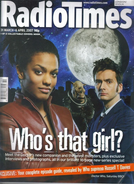 RADIO TIMES APRIL 2007 Doctor Who, David Tennant, Freema Agyeman 16 ...