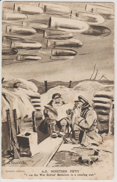WW1 ORIGINAL B&W card by Bruce Bairnsfather, 'Fragments from France ...