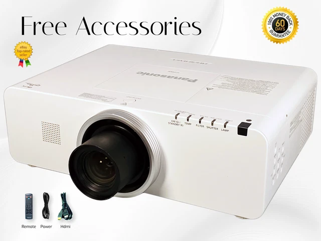 PANASONIC PT-EW630U LARGE Venue 3LCD Projector 5,500 Lumens WXGA Full ...