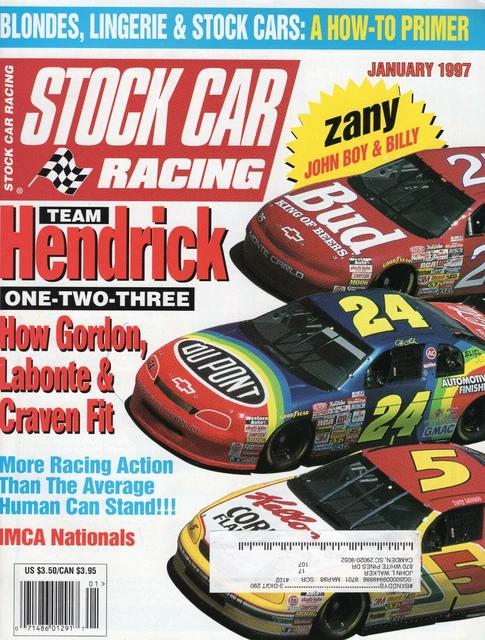 STOCK CAR RACING MAGAZINE January 1997 - - Hendrick Team, Barry Dodson ...