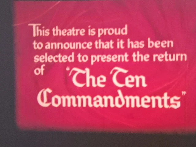 THE TEN COMMANDMENTS 1956 Promo Reel Super 8 Colour Sound 250Ft 8Mm Cine Film £19.99 - PicClick UK