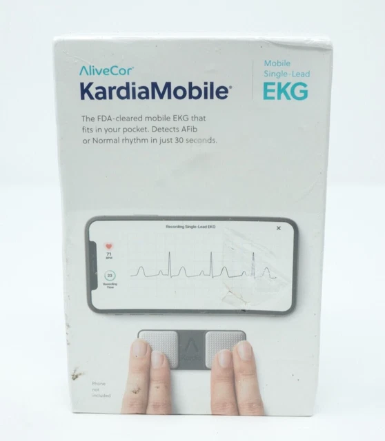 KARDIAMOBILE PERSONAL EKG Device and Heart Monitor Single-Lead FREE ...