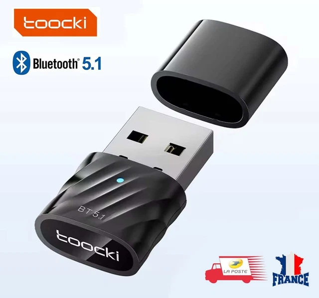 Mini Porte Cle Bluetooth Adapter For PC,Techkey USB Mini Bluetooth 5.0 ...