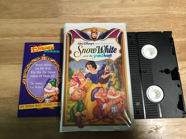 RARE SNOW White Walt Disney Masterpiece VHS TAPE #1524 with insert ...