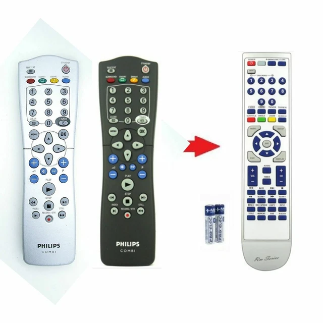 REPLACEMENT DEDICATED REMOTE Control For Philips TV COMBI RT25798/101 ...