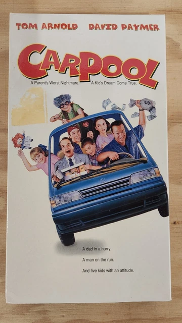 CARPOOL- VHS TOM Arnold, David Paymer Warner Bros 1996 Tested And Works ...