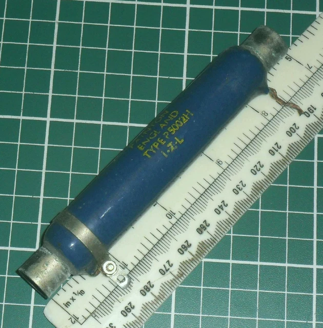 0.5 OHM 90W 5% WIRE WOUND CERAMIC RESISTOR PAINTON VINTAGE CHECKED 0R5 ...